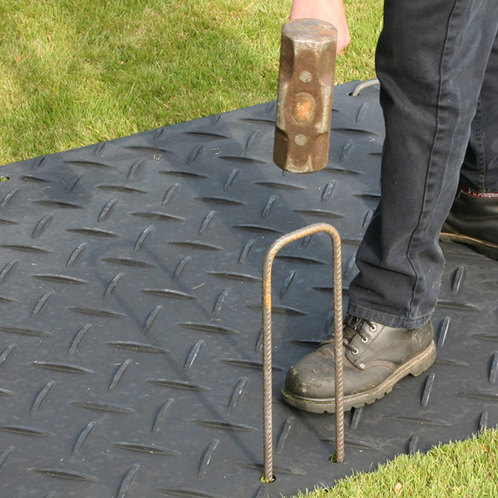 Ground Anchor for Securing Trackways | GroundGuards